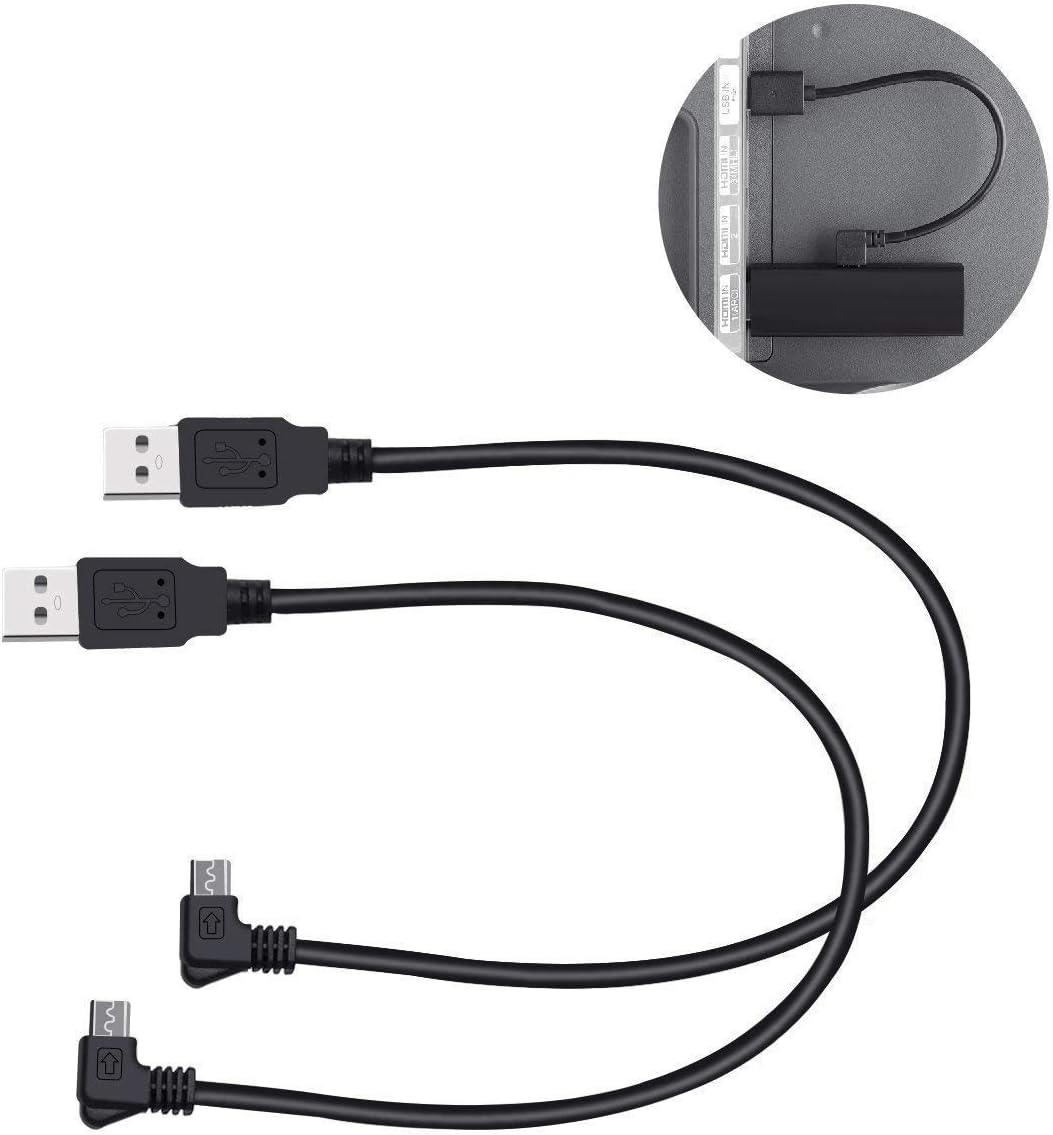 Power Cable for Fire TV Stick,TV Stick Cable,LANMU 90 Degree Micro USB ...