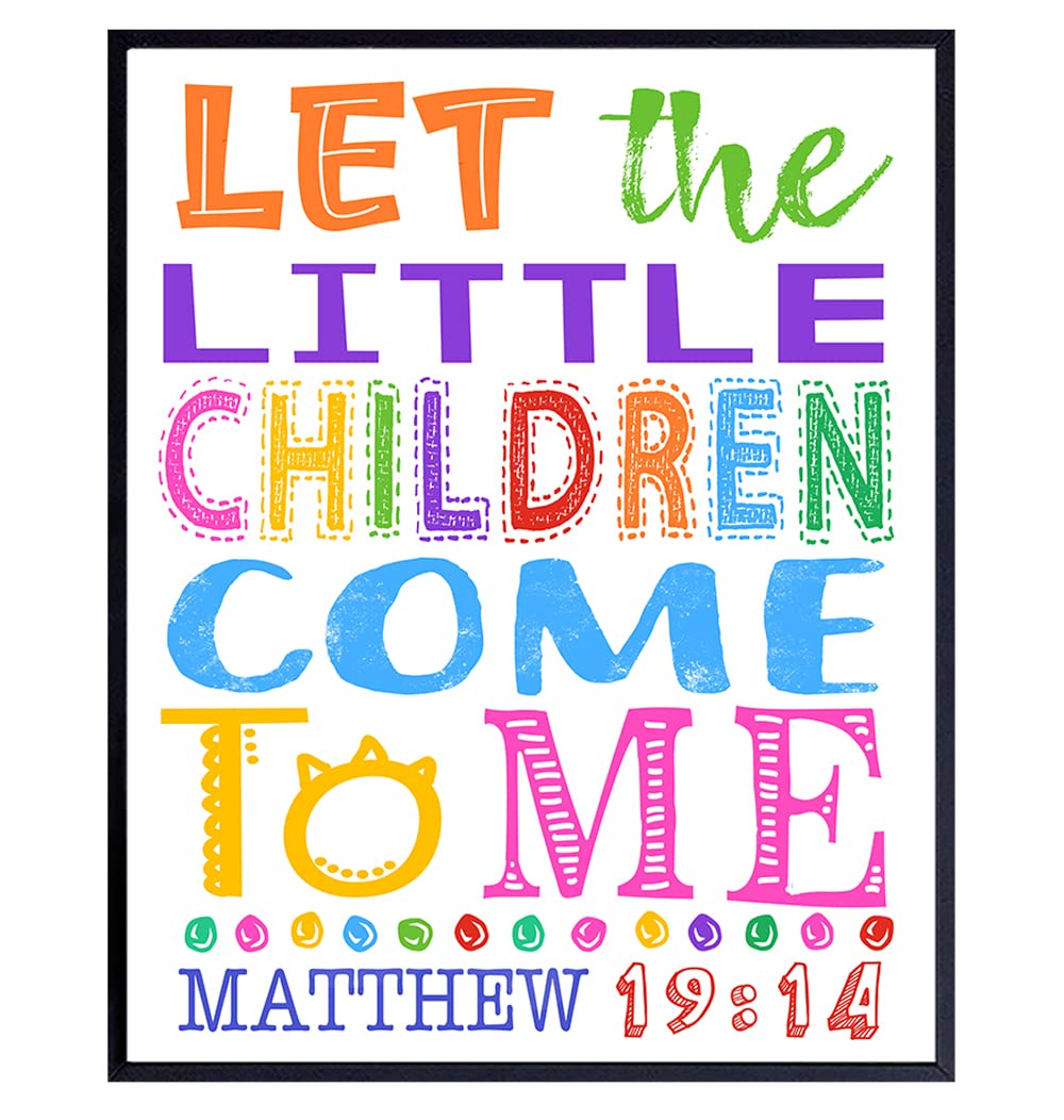 Amazon.com: Religious Scripture Wall Decor for Boys Room Art, Girls ...