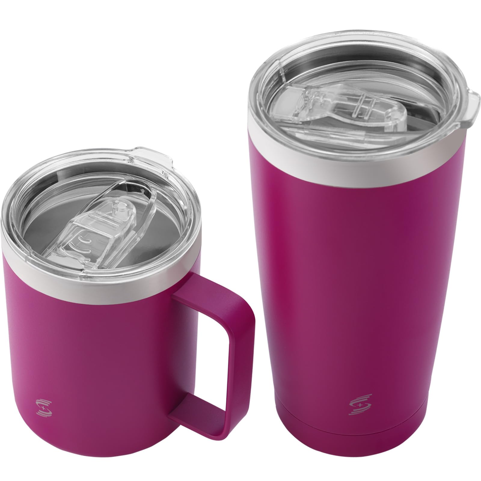 SUNNYPLUS 12oz & 20oz Insulated Coffee Travel Mug with Lid and Handle ...