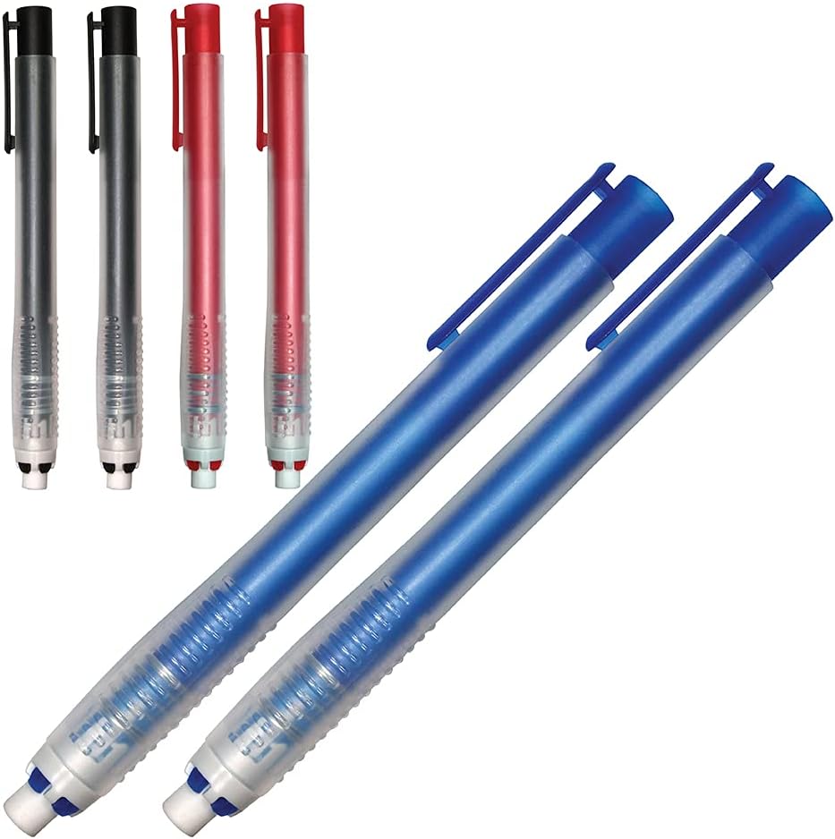 Amazon.com : Faber-Castell Pen Mechanical Stick Retractable Eraser Set ...