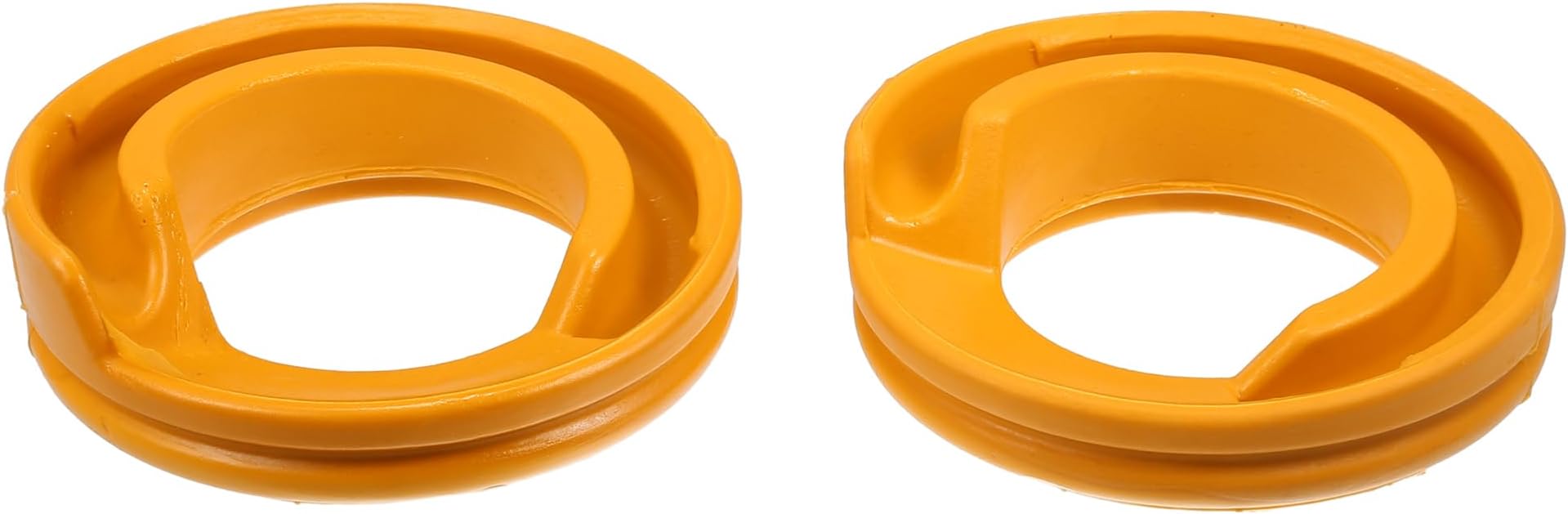 Amazon.com: X AUTOHAUX 2 Pcs Yellow Rear Lower Suspension Coil Spring ...