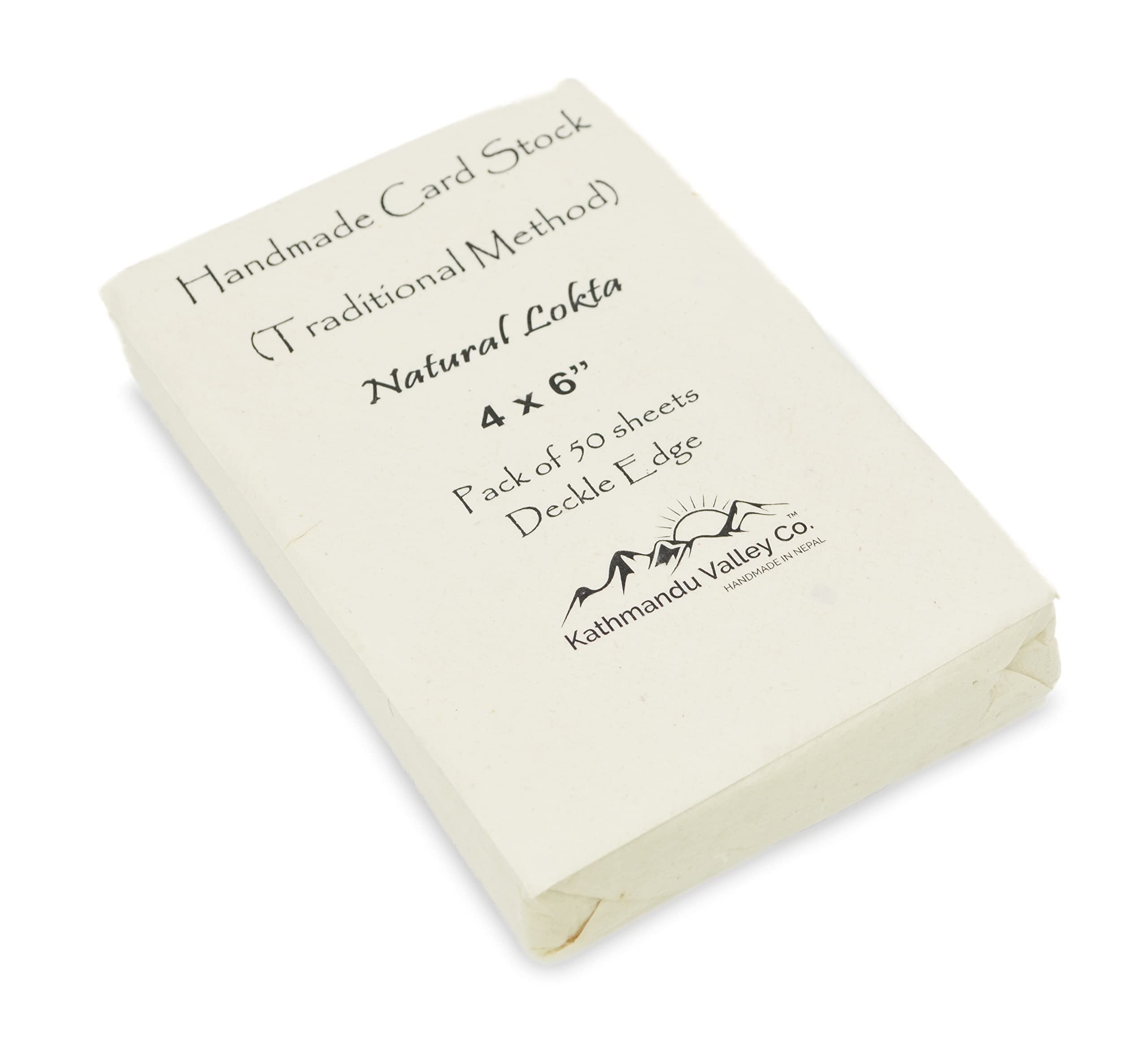 Buy Kathmandu Valley Co.Kathmandu Valley Co. 4x6 Inch Handmade Lokta Card Stock Paper with ...