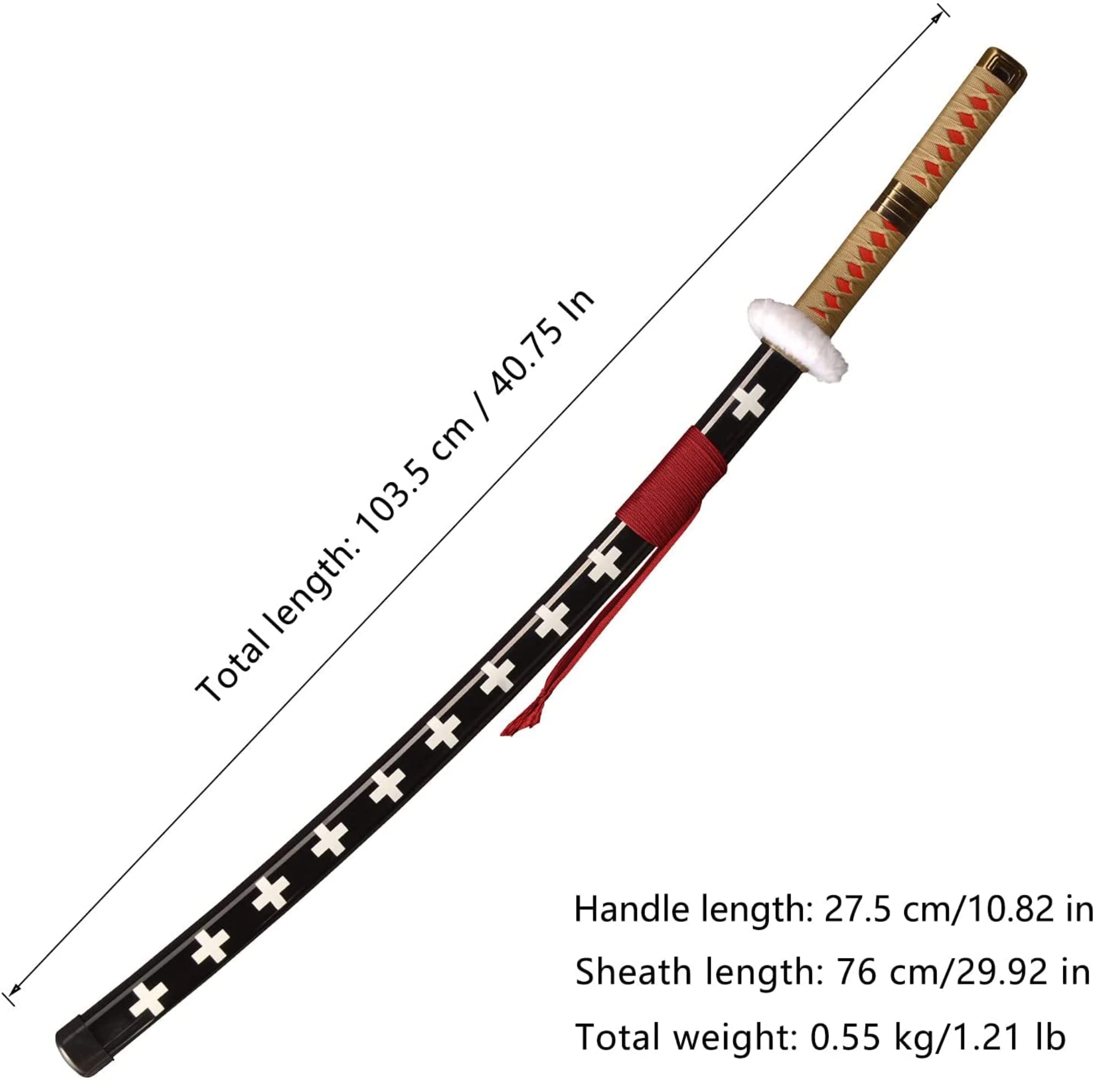 KOGUMA Katana One Piece Wooden Trafalgar Law Sword Cosplay With ...
