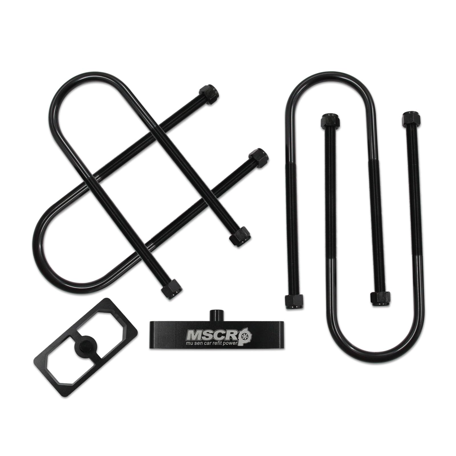 Snapklik.com : Universal Billet Aluminum Leaf Spring Lowering Block Kit