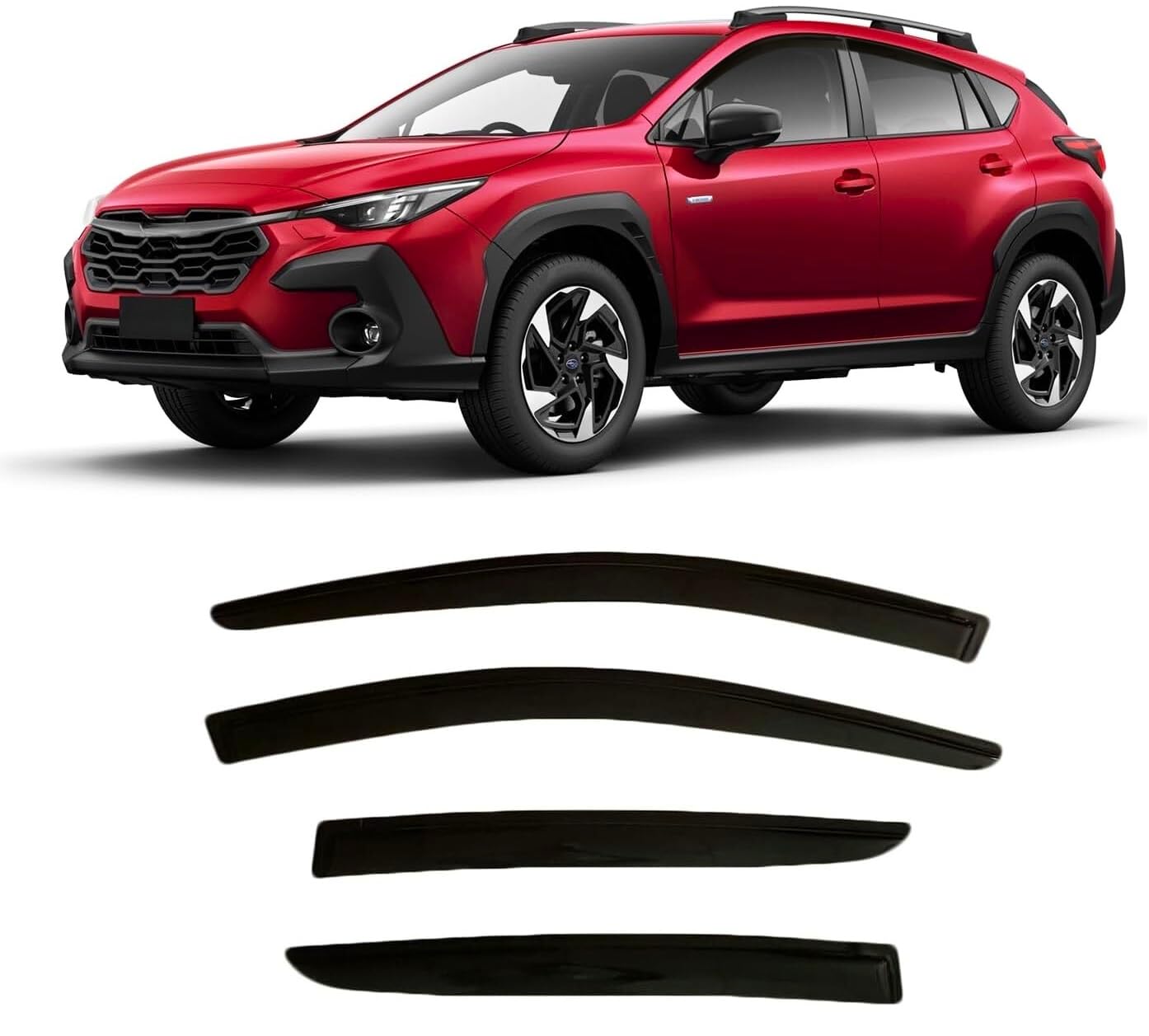 Snapklik.com : 2024-2026 Tape-On Side Window Deflector Visors For ...