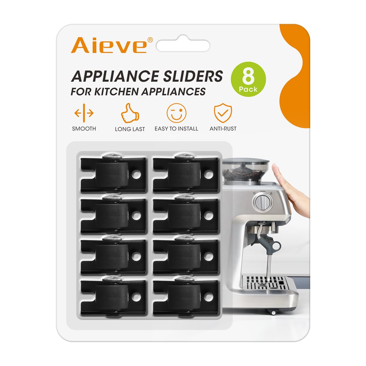 Aieve Appliance Sliders for Kitchen Appliances, 8 Pack Small Kitchen ...