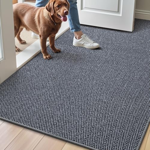 Amazon.com: LUMI Ultra Thin Indoor Door Mat for Entrance 36"x56", Non ...