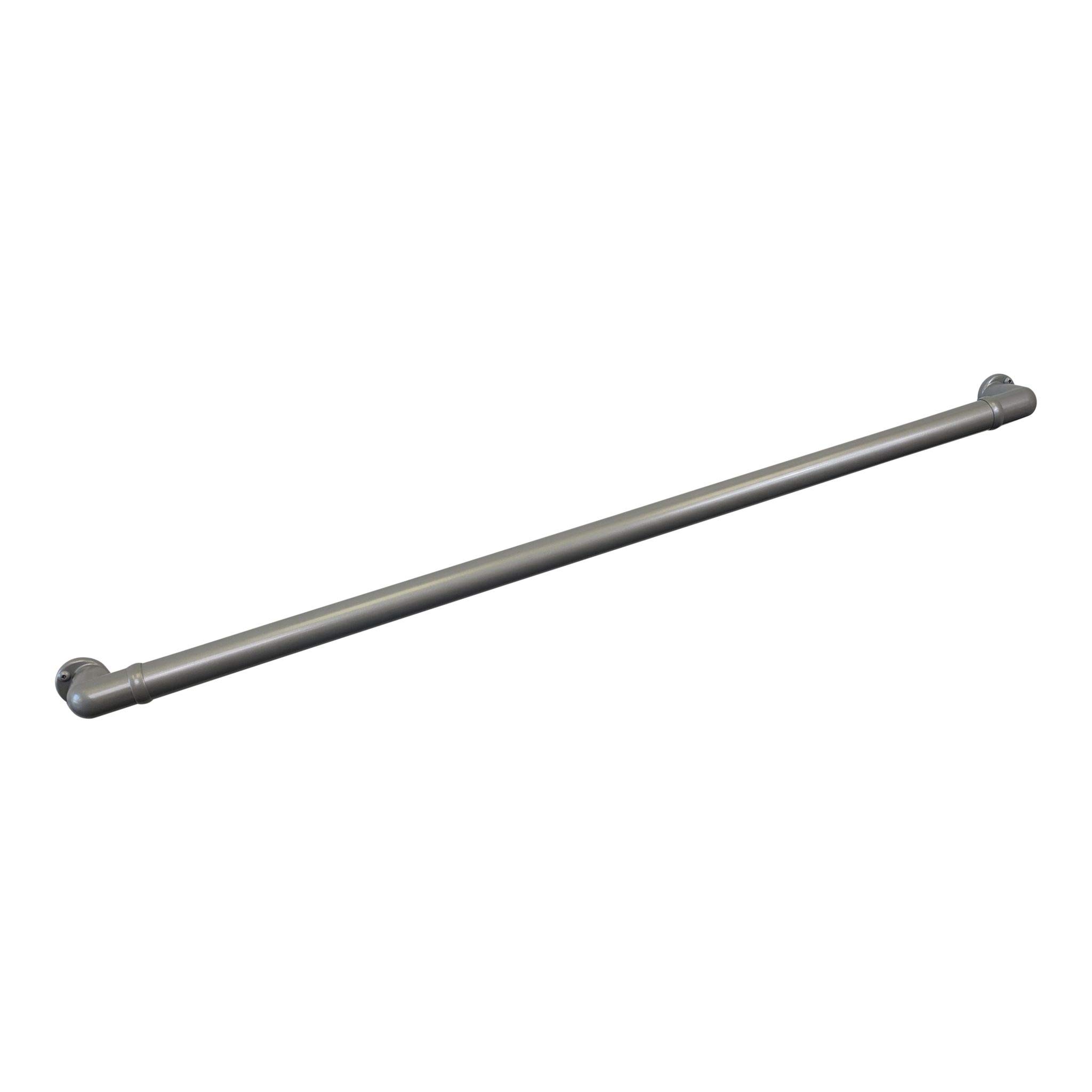 Aluminum Handrail Direct CHR 10' Handrail Section with Returns - Silver ...