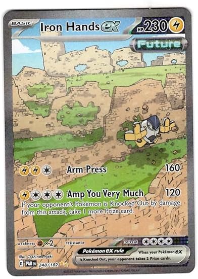 Amazon.com: Pokemon - Iron Hands ex 248/182 - Paradox Rift - Special ...