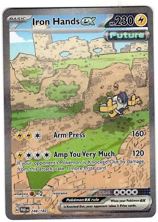 Amazon.com: Pokemon - Iron Hands ex 248/182 - Paradox Rift - Special ...