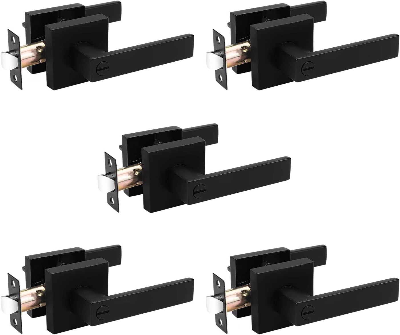 Amazon.com: Probrico - Picaporte redondo para puerta con cerradura de ...