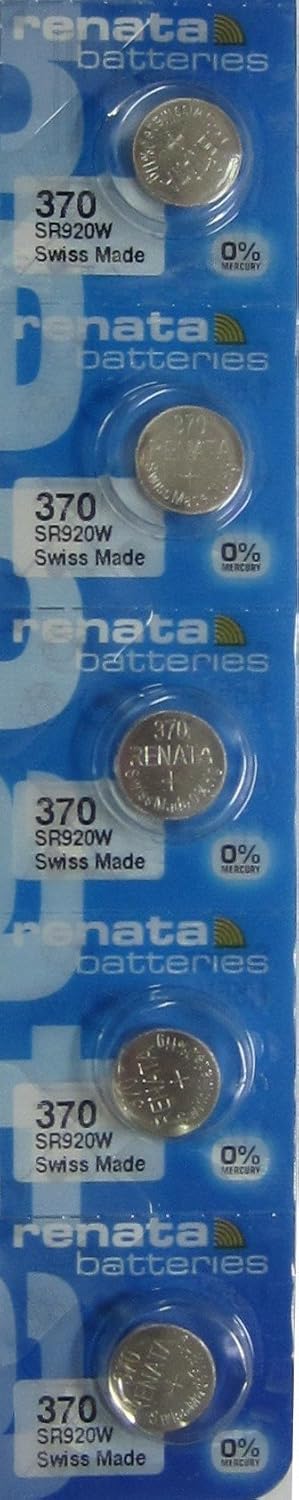 Amazon.com: 370 Watch battery - Strip of 5 Batteries : Health & Household