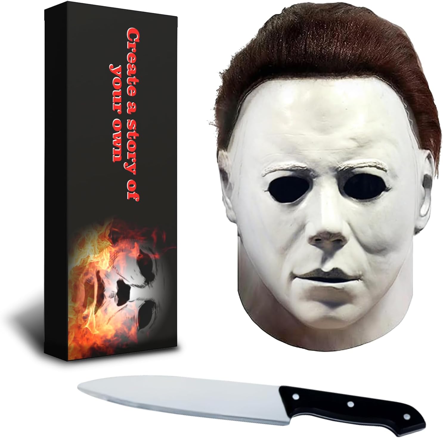 Amazon.com: FGHJKL Halloween Horror Mask for Adults Men With Classic ...