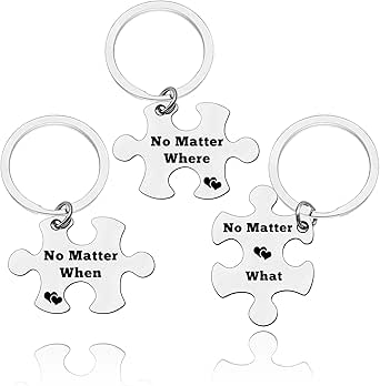 Friendship Keychain for Women Girls Best Friend Keychain Set Long ...