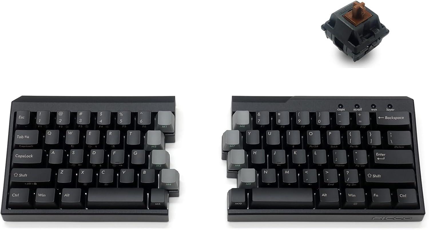 Amazon.com: FILCO Majestouch Xacro M10SP Black 65% Split Double Shot ...