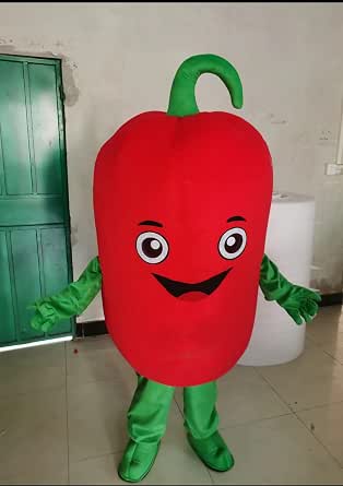 Amazon.com: FurryMascot Red Pepper Chili Mascot Waver Custom Mascot ...