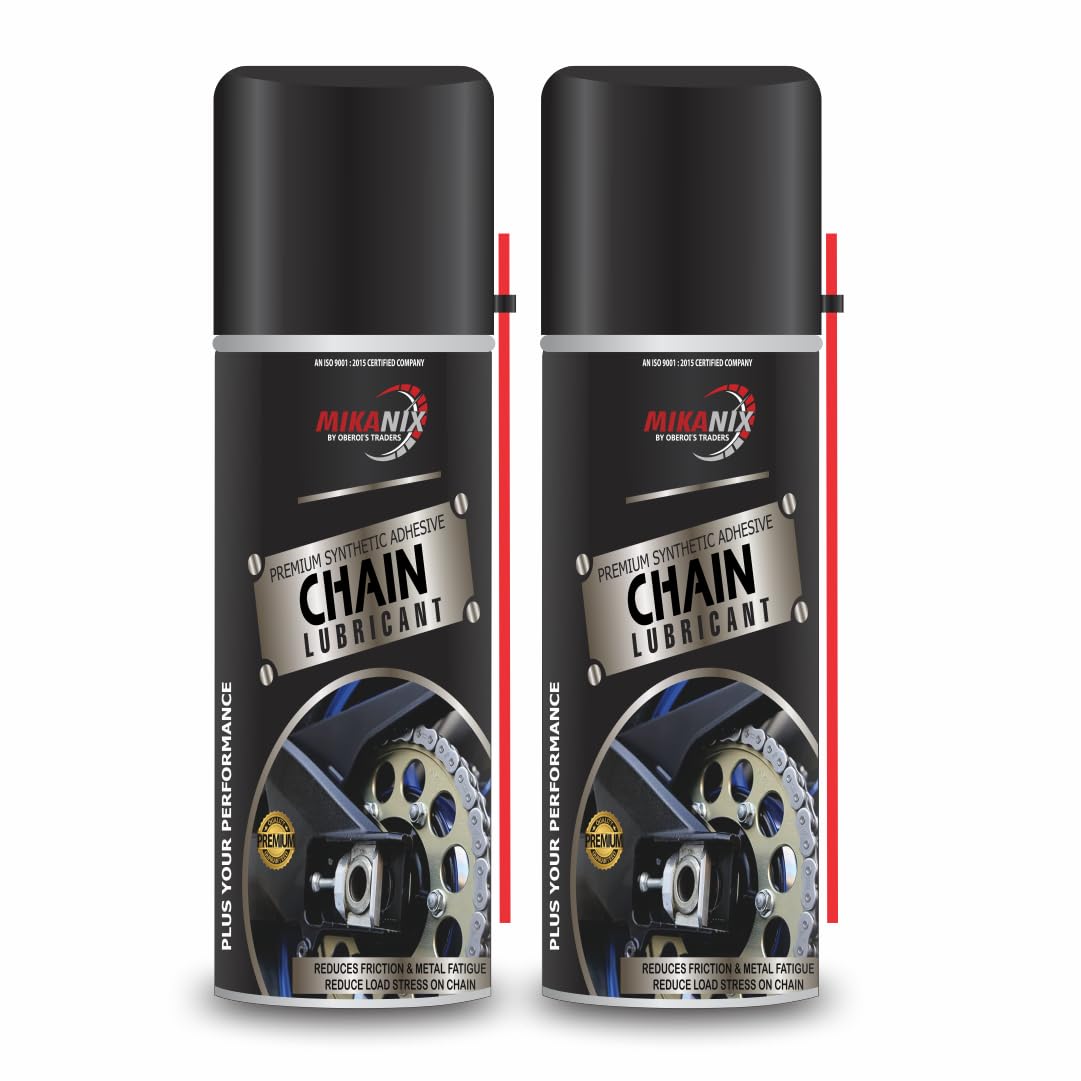 OBEROI'S TRADERS Combo of Bike Chain Lube/Lubricant Spray For All Chain ...