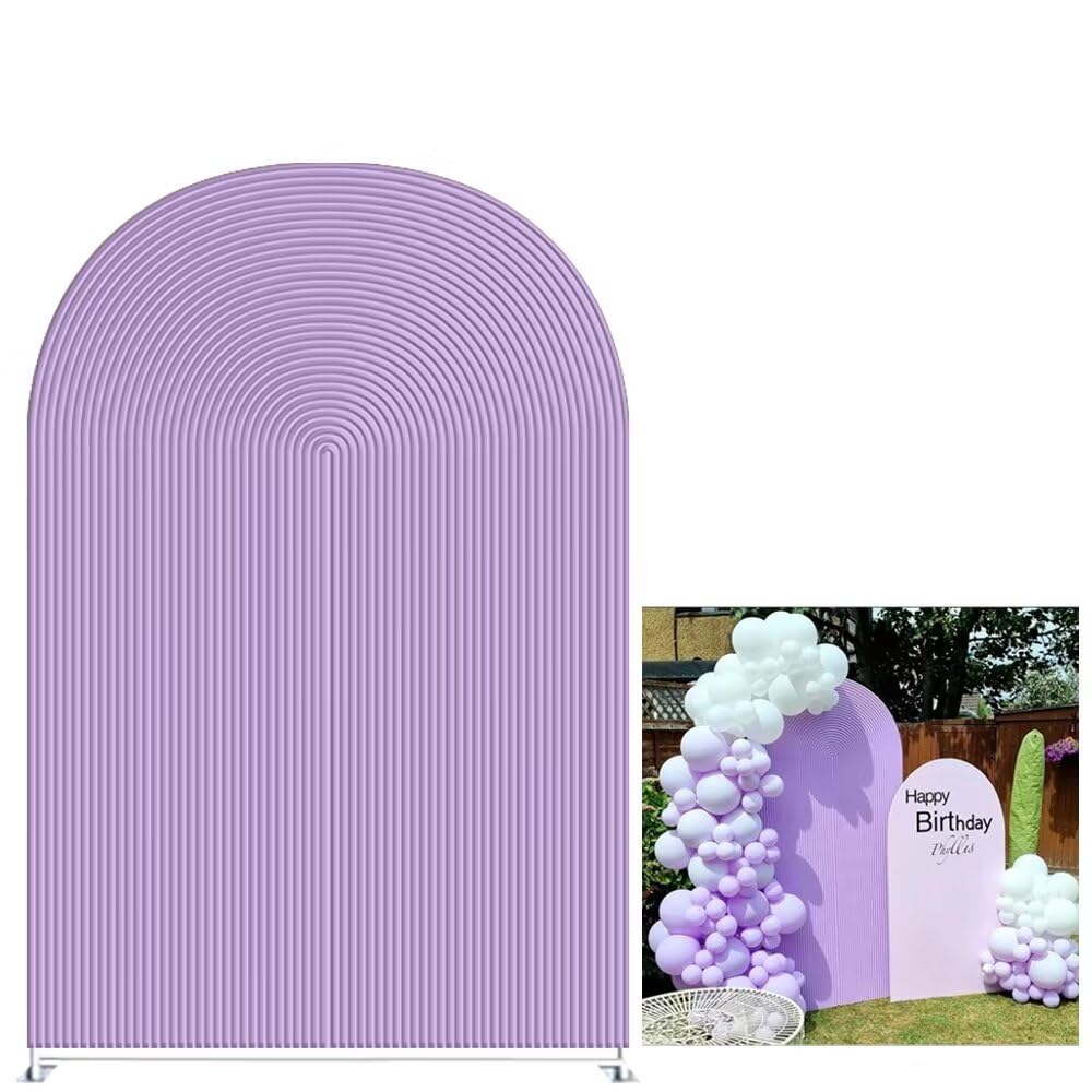 Amazon.com : KONPON Purple Ripples Arched Frame Fabric Cover for ...