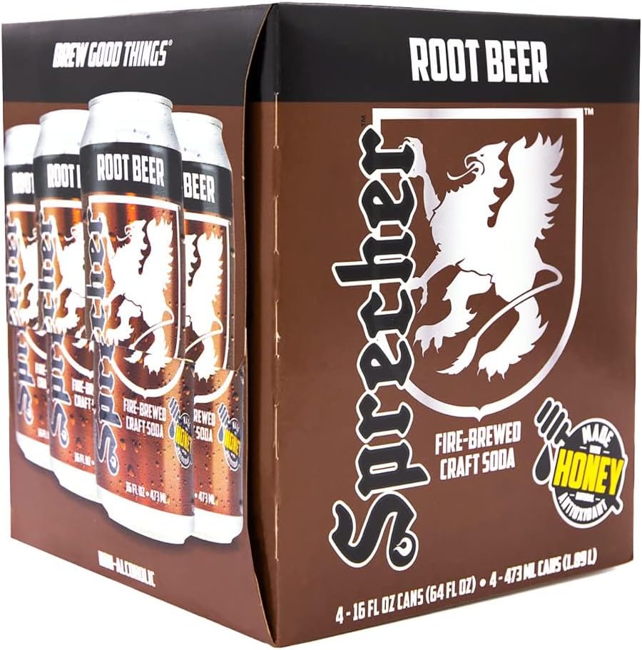 Amazon.com : Sprecher Maple Root Beer - 16 oz (12 Glass Bottles) 12 ...