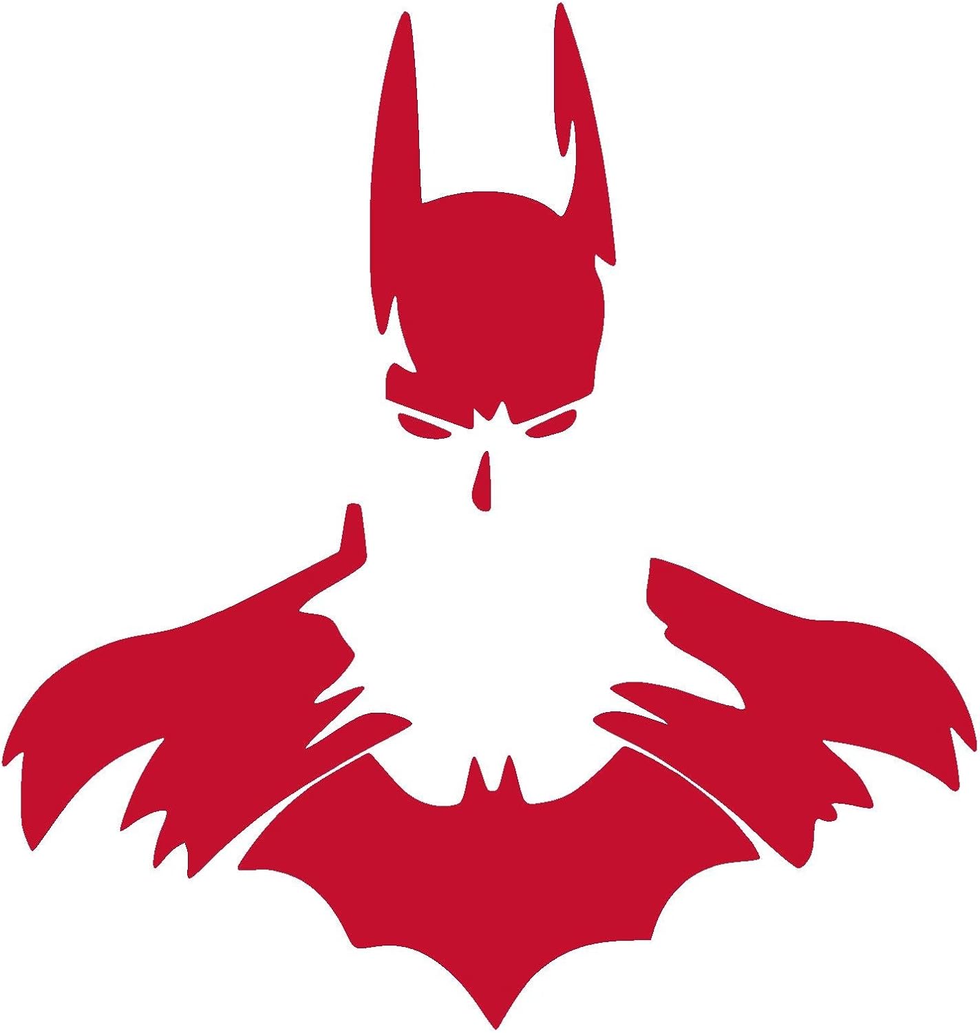 Amazon.com: BATMAN VINYL STICKER (1.9" x 2", Real Red) : Automotive