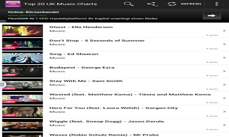 TOP 20 US Music Charts - App on Amazon Appstore