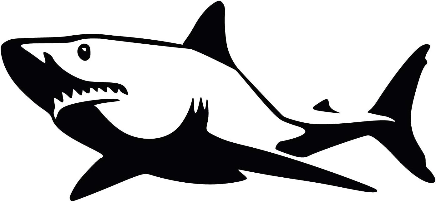 Amazon.com - Shark Decals 4 Pack: Detailed Shark, Sharks Circling ...