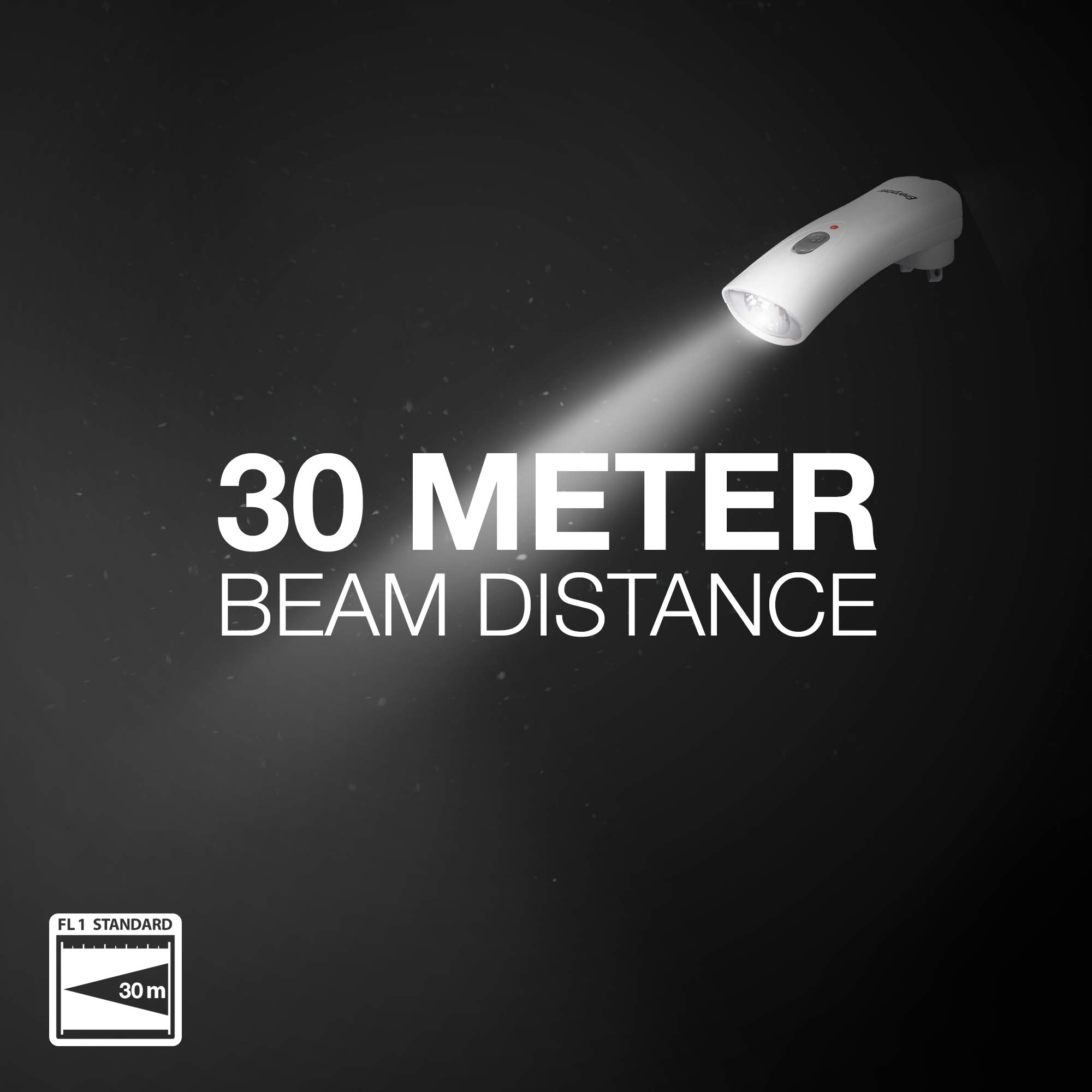 Energizer Compact Rechargeable Emergency LED Flashlight, Plug-in Power ...