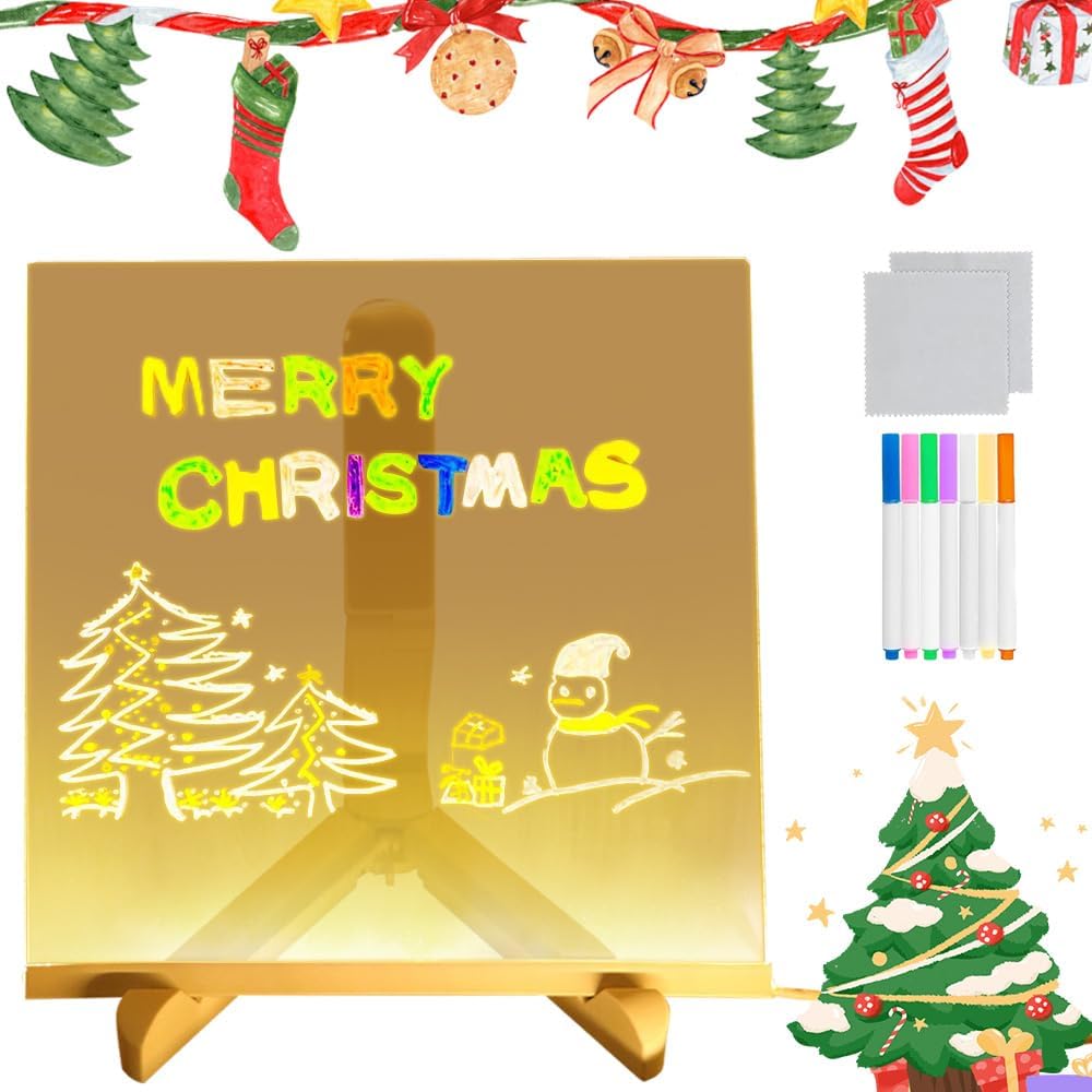 Amazon.com: LED Note Board with Colors, Glowing Acrylic Marker Board ...