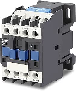 Amazon.com: GATSUN Contactor AC.Contactor 110V.CJX2 0910 9A 3 Phase 3 Pole 1Normal Open Coil ...