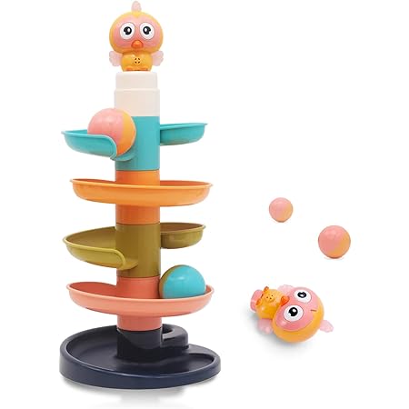 Amazon.com : Ball Drop Educational Toy with Bridge - Advanced Spiral ...