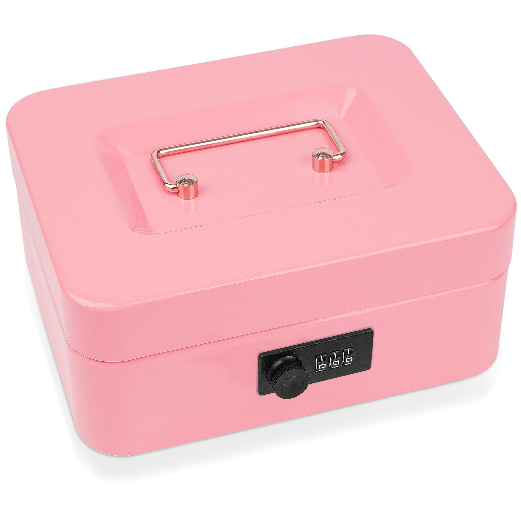 Amazon.com: POLSPAG Medium Locking Cash Box with Combination Lock Metal ...