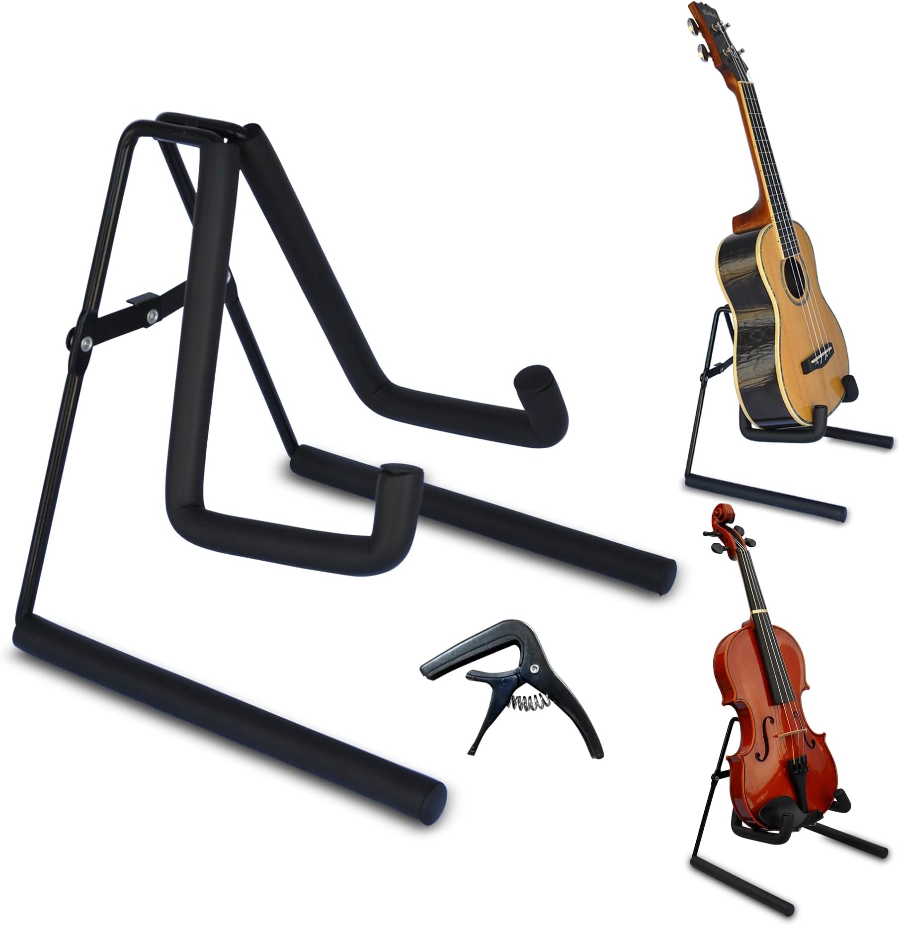 Amazon.com: ChromaCast CC-UKE-S . Folding Ukulele Stand : Musical ...