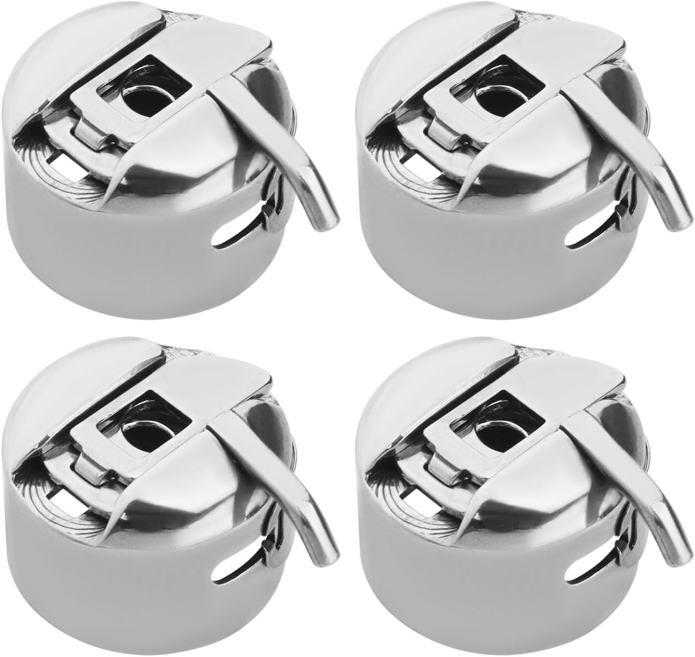 eMagTech 4PCS Household Sewing Machine Bobbin Case Stainless Steel ...