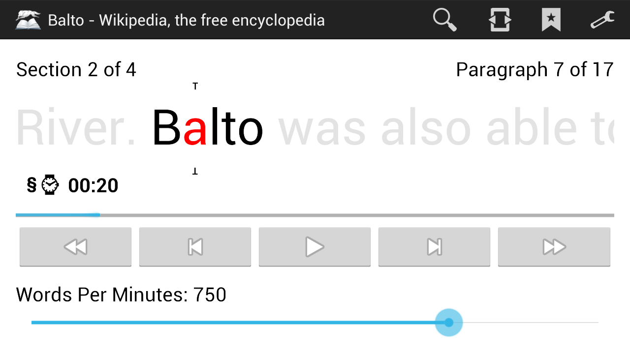 Balto Speed Reading - App on Amazon Appstore