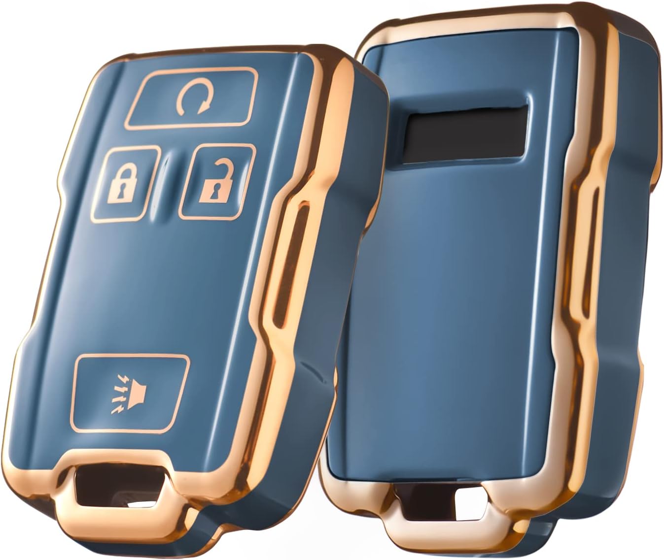ELOHEI Key Fob Cover for Chevy, Key Fob Case Compatible with GMC Sierra ...