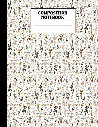 Composition Notebook: Monkeys Wide Ruled Book : Amazon.in: Books