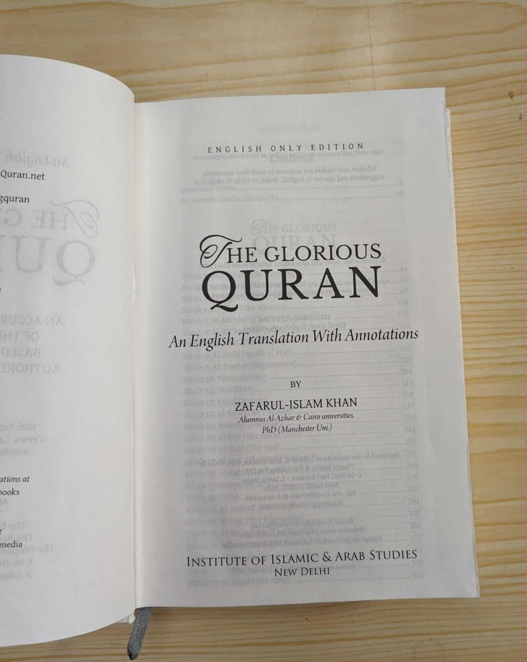 Buy The Glorious Quran - English Translation with annotations based on ...