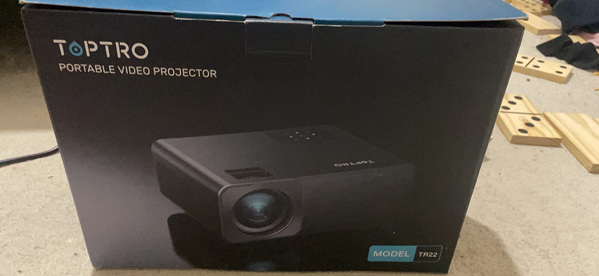 TOPTRO Projector 5G WiFi Bluetooth Projectors, Native 1080P Full HD ...