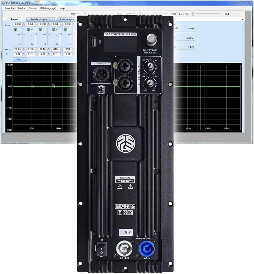 Amazon.com: Dayton Audio PPA800DSP 2-Way Plate Amplifier 800W 2-Channel ...