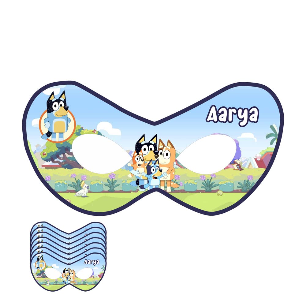 Buy The Blu Party Bluey Theme Birthday Eye with Baby Name for Bluey ...