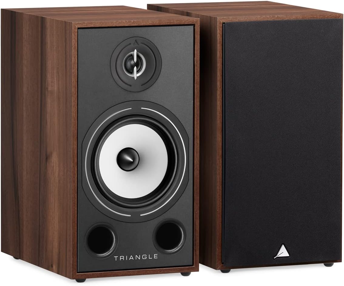 Amazon.com: triangle Borea BR03 Hi-Fi Bookshelf Speakers (Walnut, Pair ...