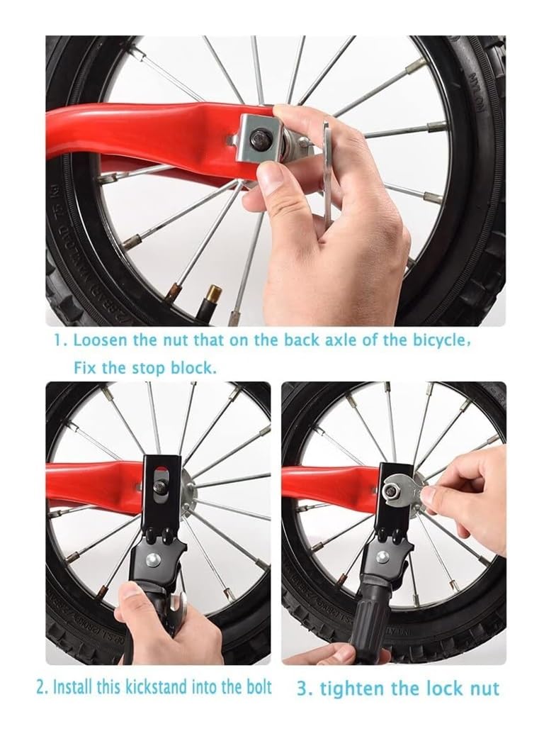 Bicycle Kick Stand Children Bike Side Kickstand 14/16/18/20 Inch Metal ...