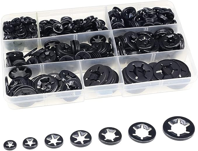 Internal Tooth Quicklock Starlock Locking Washers, 500 Pieces Metric M3 ...