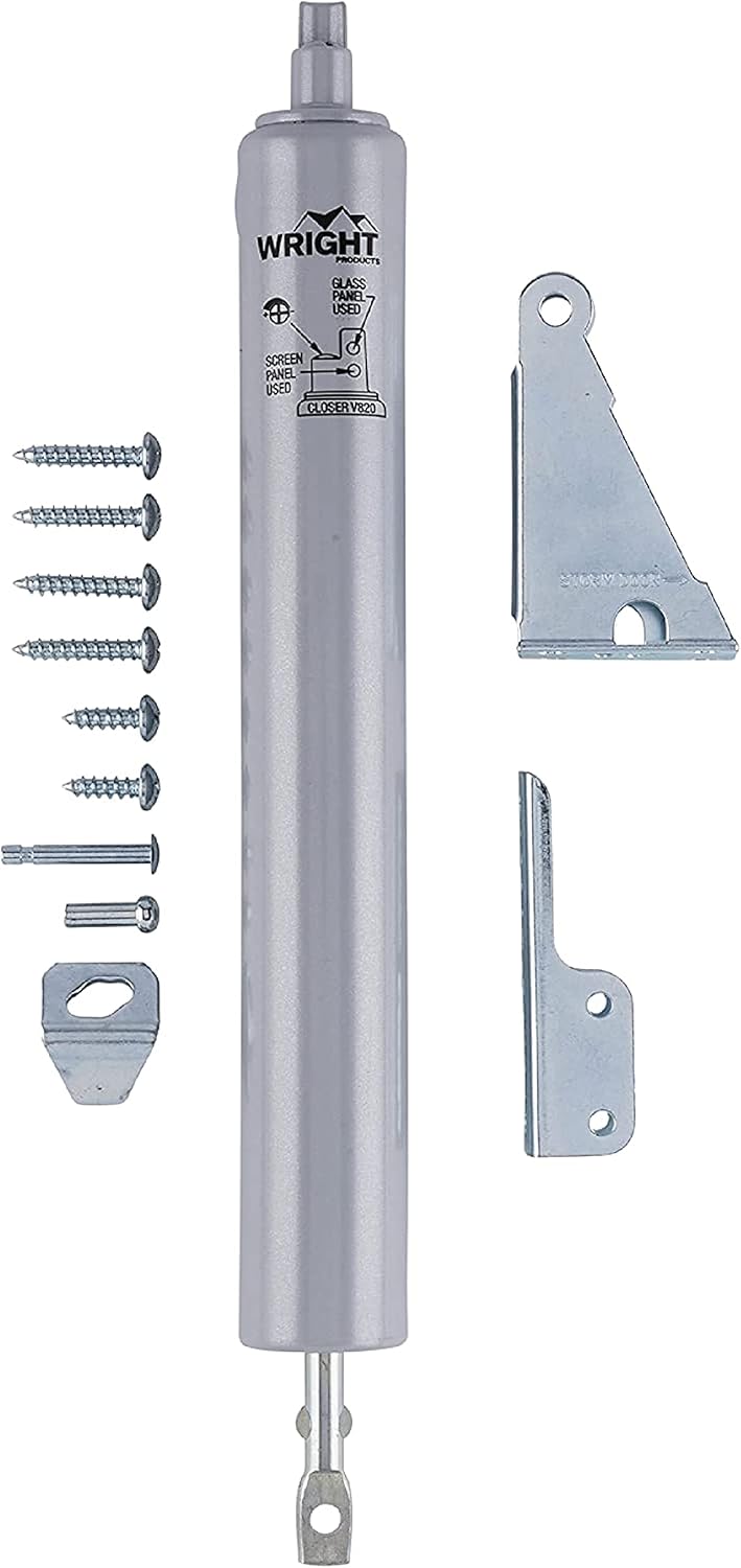 Wright Products V820 Pneumatic Closer, MEDIUM, Aluminum - Screen Door ...