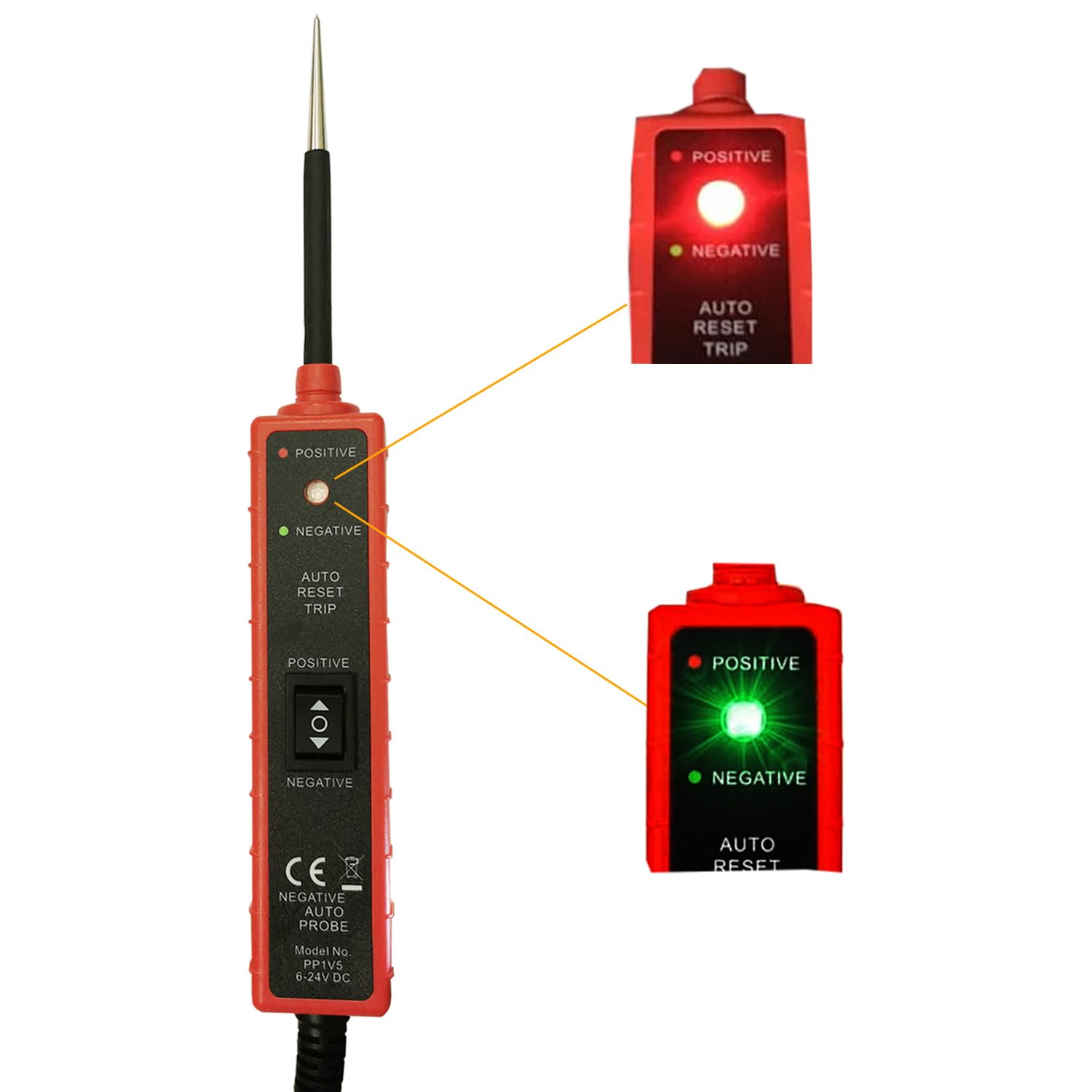 Snapklik.com : Automotive Power Circuit Tester Kit 6V-24V DC Test Light ...
