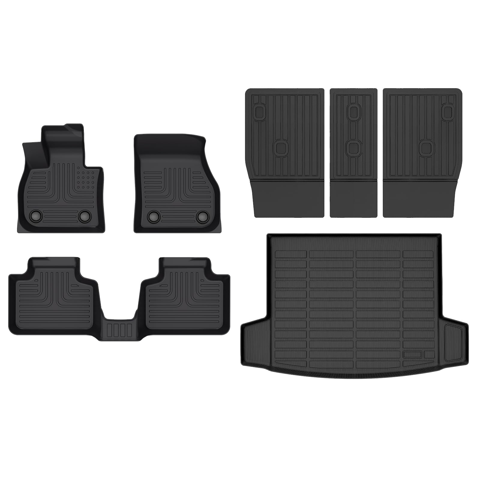 Amazon.com: Wayhigh-All Weather Floor Mats and Cargo Mat with Seatback ...