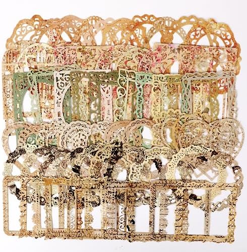 60Pcs Scrapbooking Lace Frames and Borders Vintage Scrapbook Cutouts ...