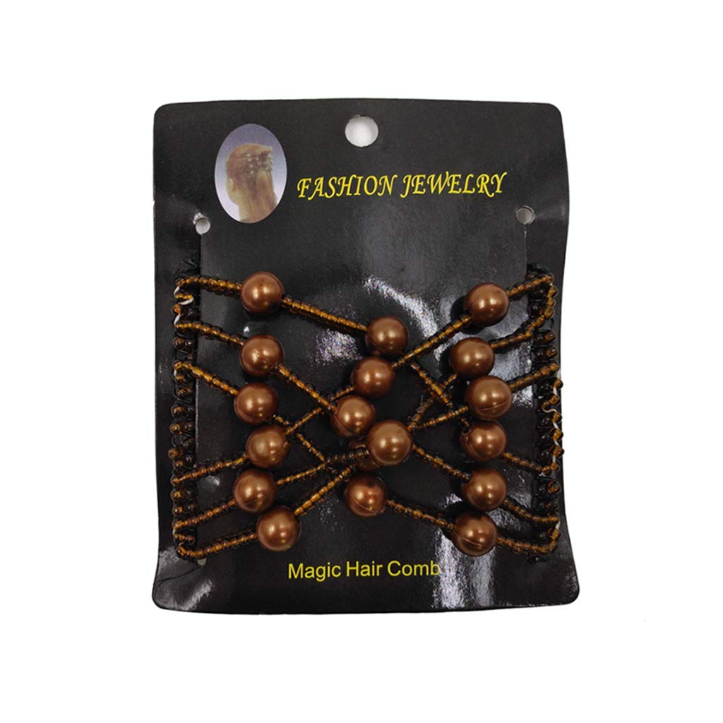 Amazon.com : LifePavilion Magic Hair Comb EZ Beaded Double Stretchy ...