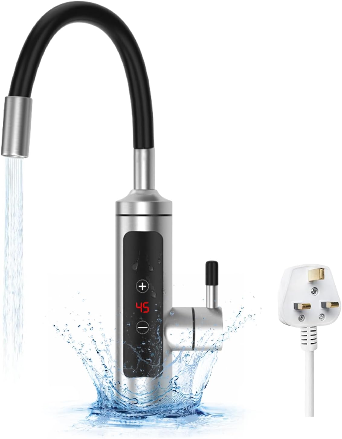 Instant Hot Water Tap, 220V 3000W Electric Water Heater Tap with ...