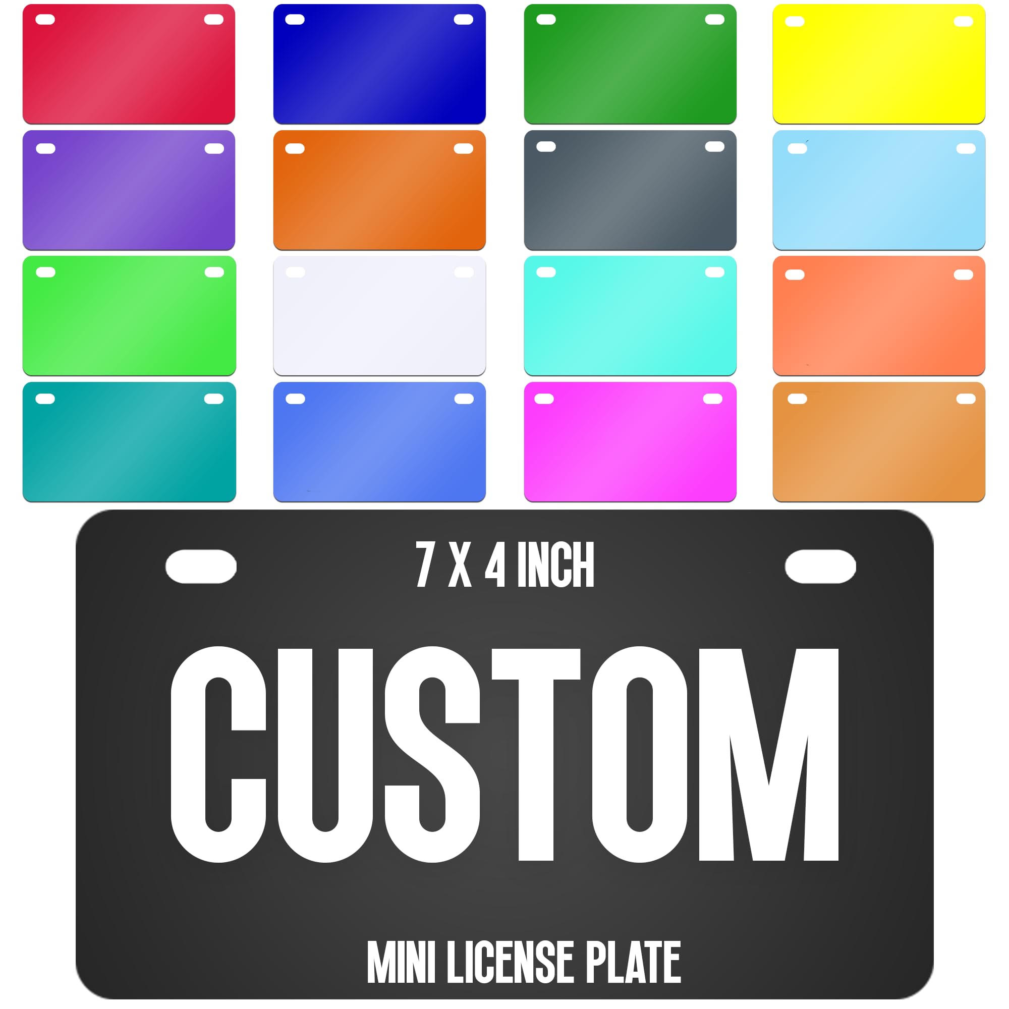 Amazon.com: Custom Motorcycle License Plate - Custom Mini License Plate ...
